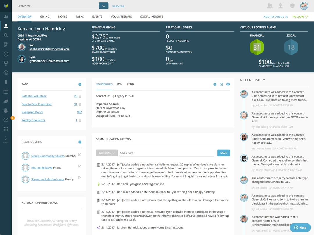 Virtuous Software Reviews, Demo & Pricing - 2026