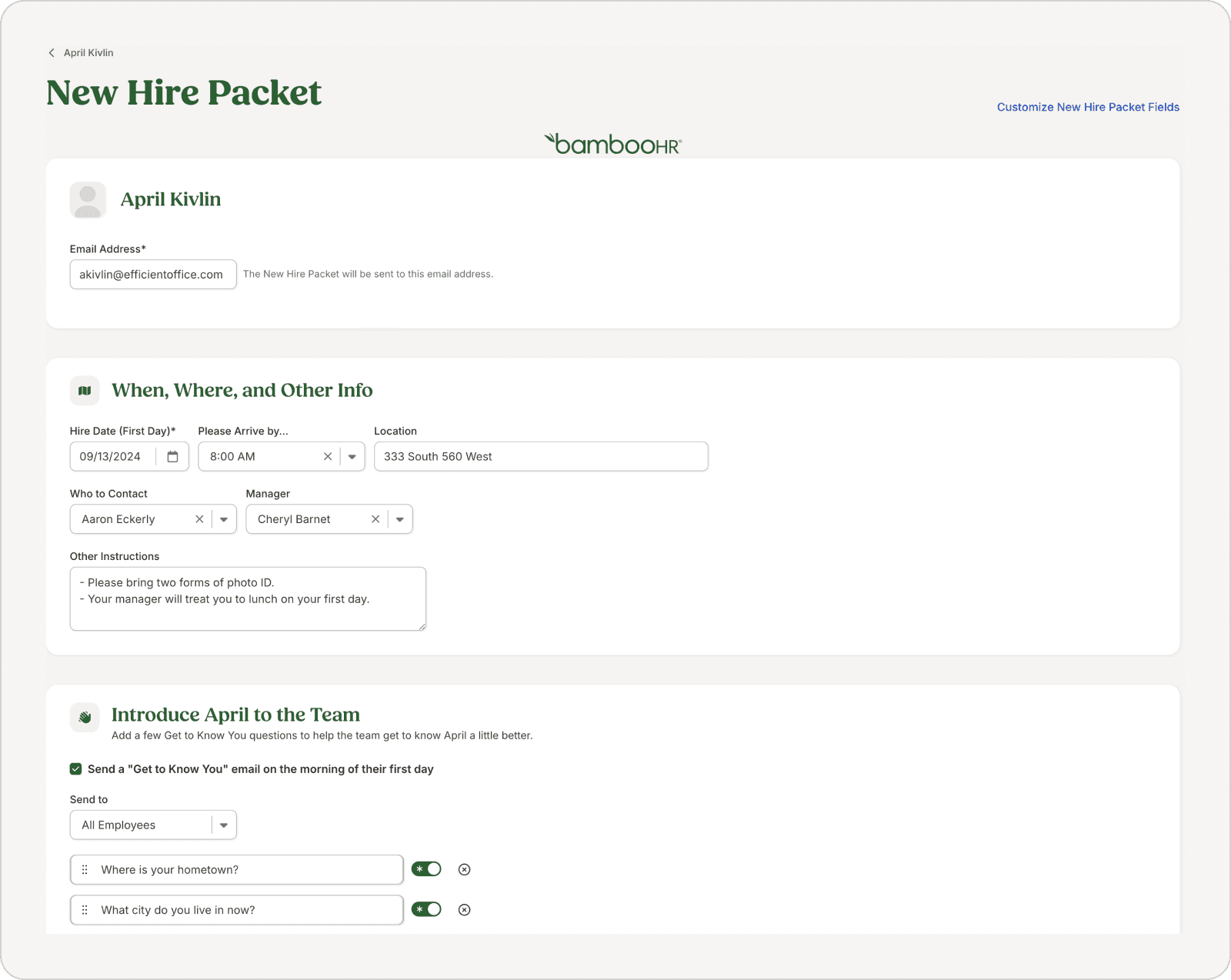 BambooHR Software Reviews, Demo & Pricing - 2025