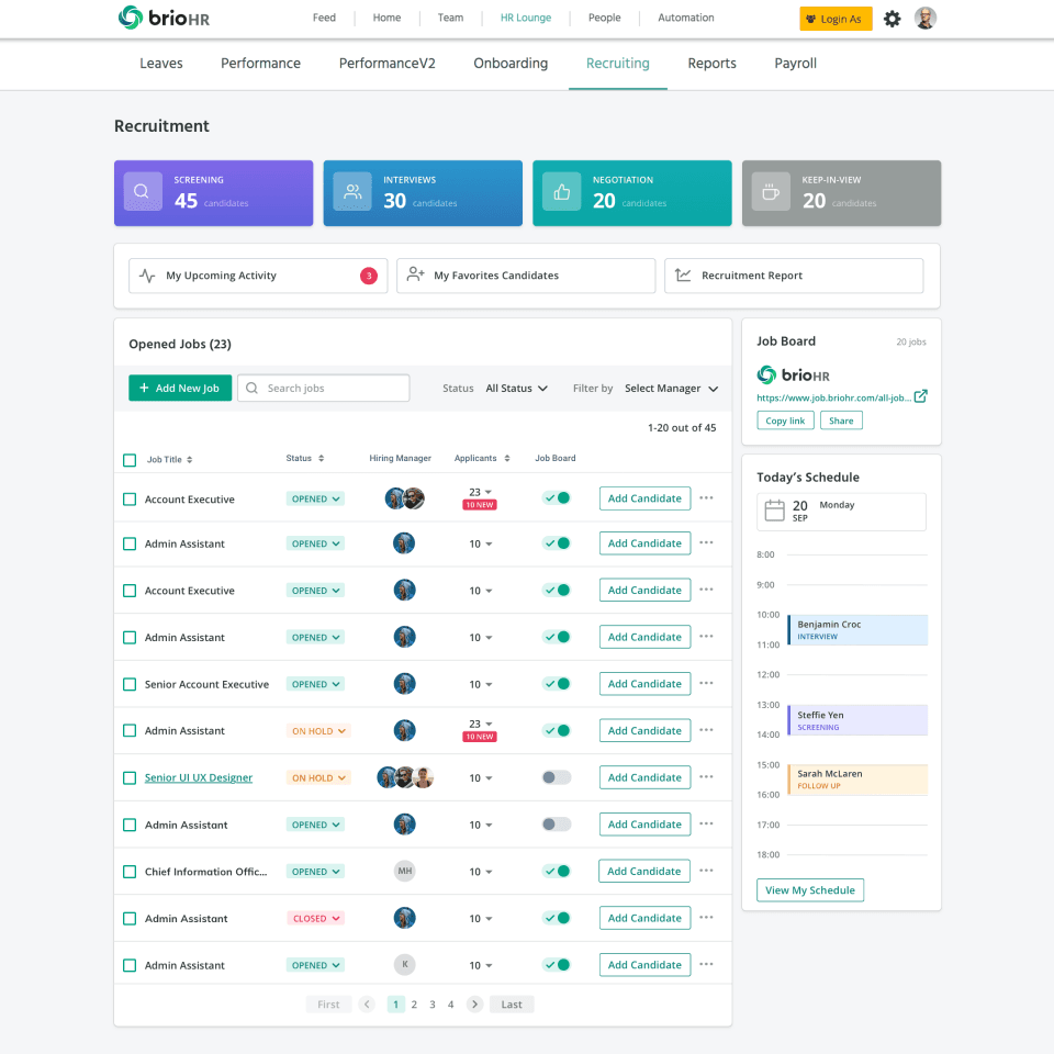 BrioHR Software Reviews, Demo & Pricing - 2026