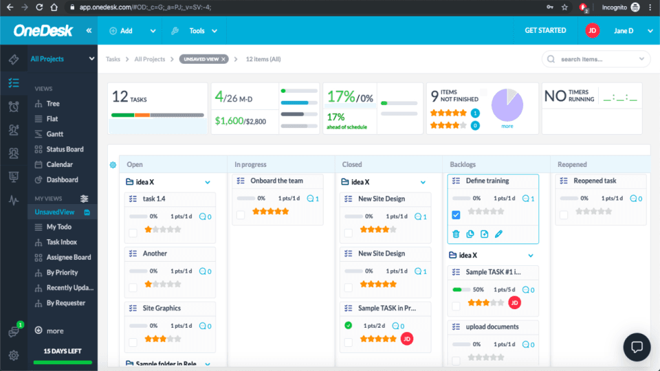 OneDesk Software Reviews, Demo & Pricing - 2026