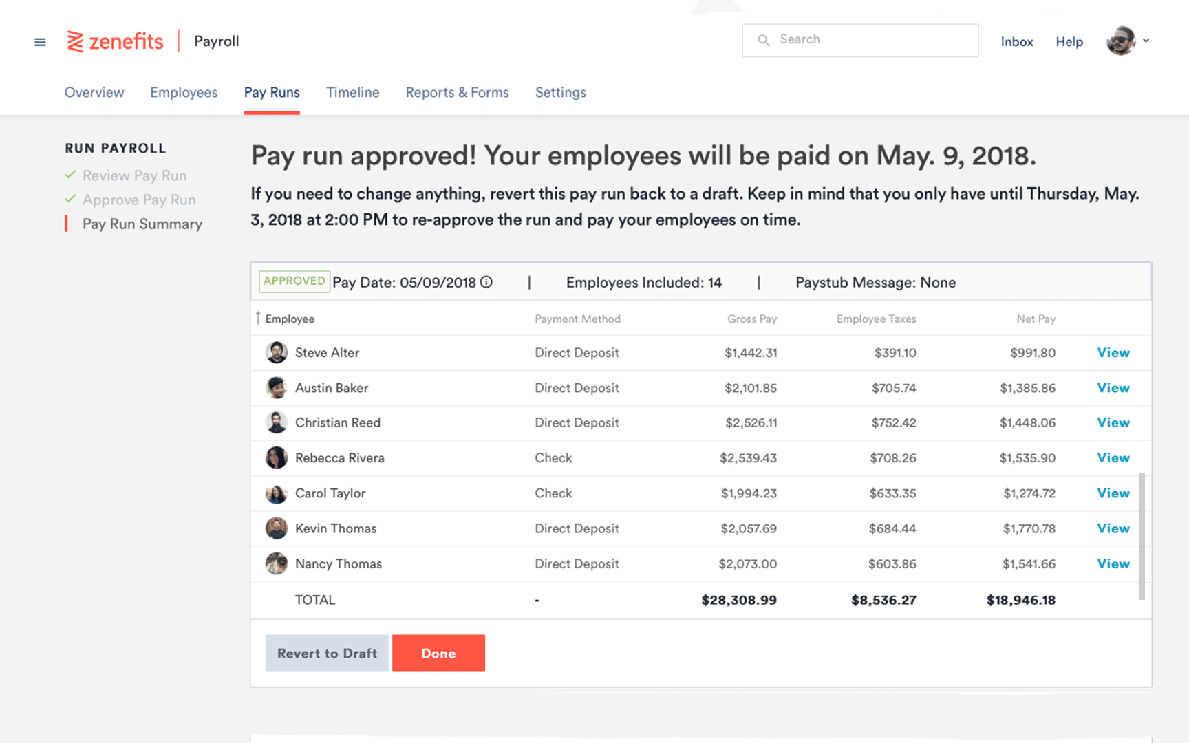 TriNet Zenefits Software Reviews, Demo & Pricing - 2024